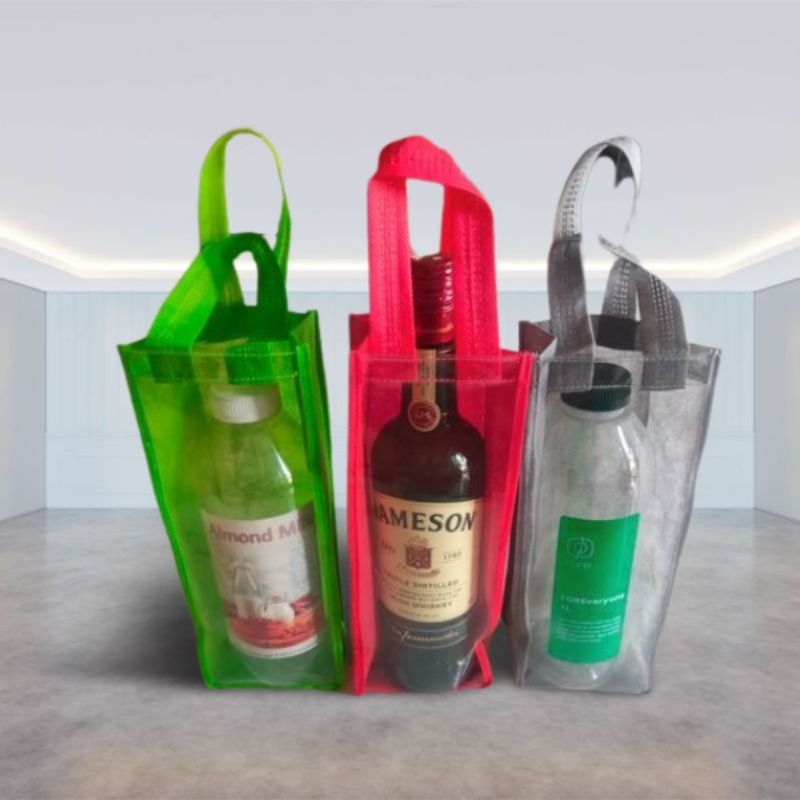 Jual TAS BOTOL MIKA KOMBINASI SPUNBOND + MIKA-TAS BOTOL MINUM-TAS BOTOL ...