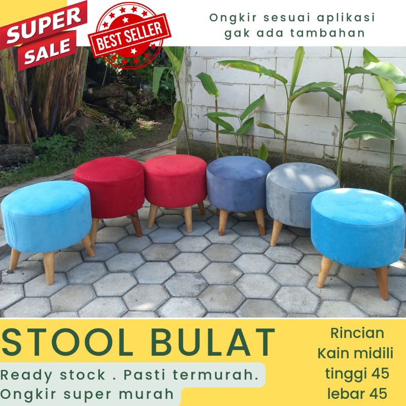 Jual Sofa stool / Stool bulat /Stool minimalis /Stool murah | Shopee ...
