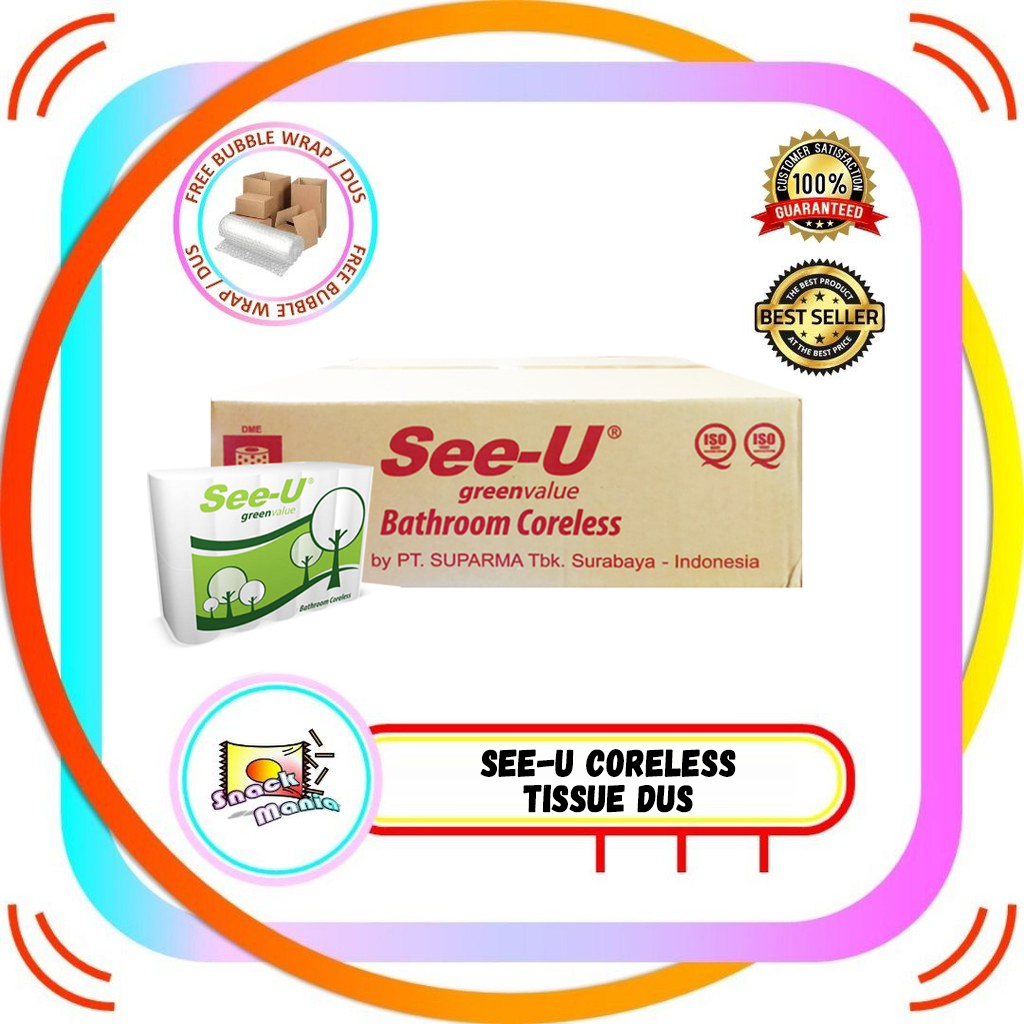 Jual SEE-U SEE U Tissue Coreless Bathroom 10 Roll Tisu Toilet Tanpa ...