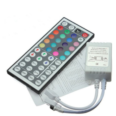 Jual kontroller led strip remot besar 44 key RGB controller 4 pin ...
