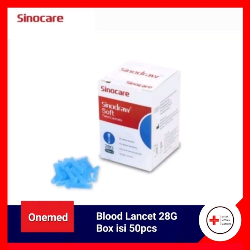 Jual Sinocare Sinodraw Blood Lancet 28G Box 50s | Shopee Indonesia