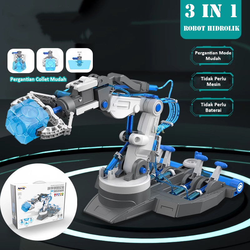 Jual LNR Shop Set Mainan Robot Hidrolik 3 in 1 Lengan Robot Putar 180 ...