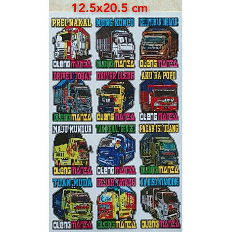 Jual sticker truk (10 pc) | Shopee Indonesia
