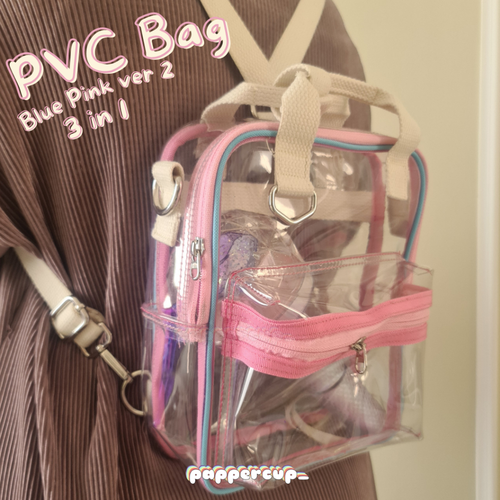 Jual PVC Bag 3 in 1 Sling Bag Backpack HandBag Tas Ransel Selempang ...