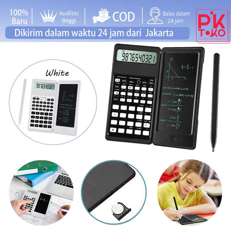 Jual Kalkulator Saintifik Lipat Dengan Meja Tulis Yang Bisa Dihapus,10 ...
