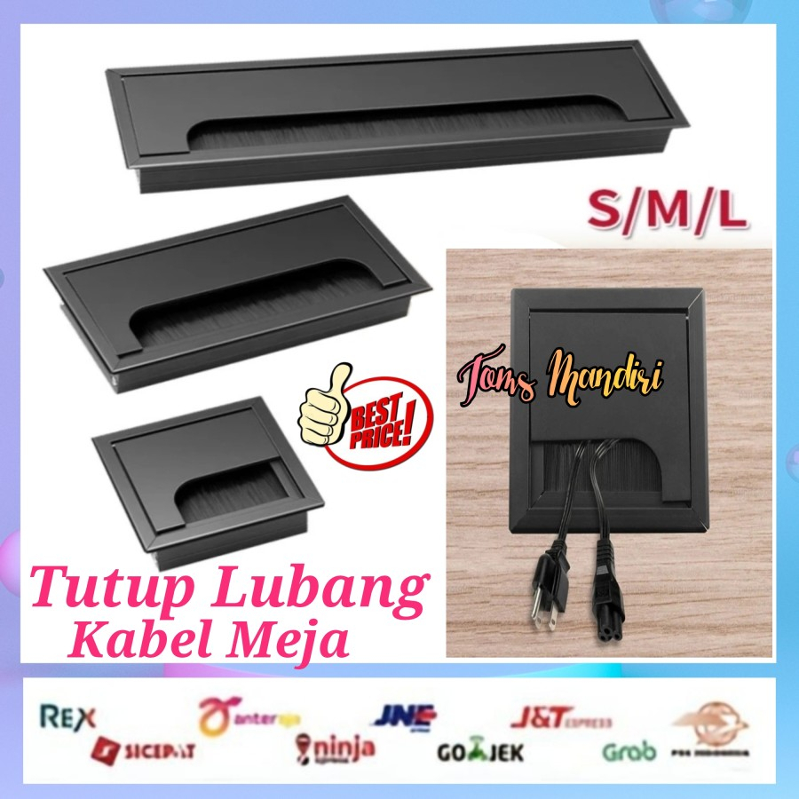 Jual Tutup Lubang Kabel Meja Grommet Table Square Alumunium | Shopee ...