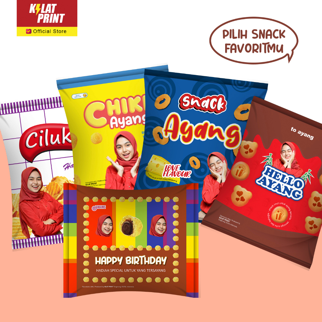 Jual Snack Custom Foto Teks Bungkus Pouch Jumbo Ala Chiki Balls Edition ...