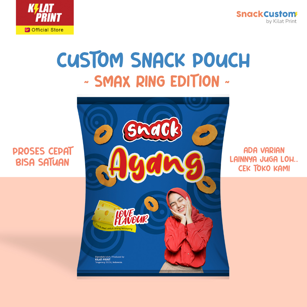 Jual Snack Custom Foto Teks Bungkus Pouch Jumbo Ala Smax Ring Edition ...