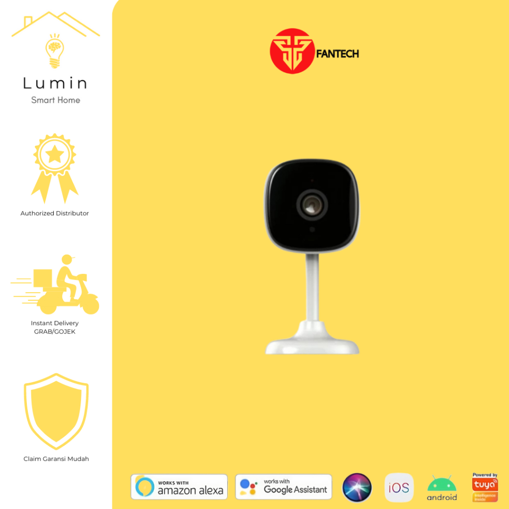 Jual FANTECH Smart Indoor Camera 1080P Resolution 135° - SC01 | Shopee ...