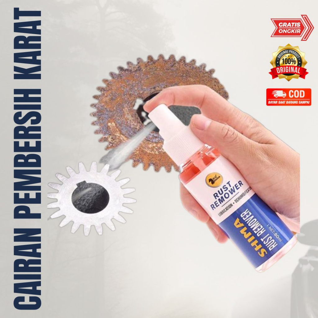 Jual Cairan Pembersih Karat - Liquid Anti Karat Magic Rust Remover Cleaner Derusting 80 ml ...