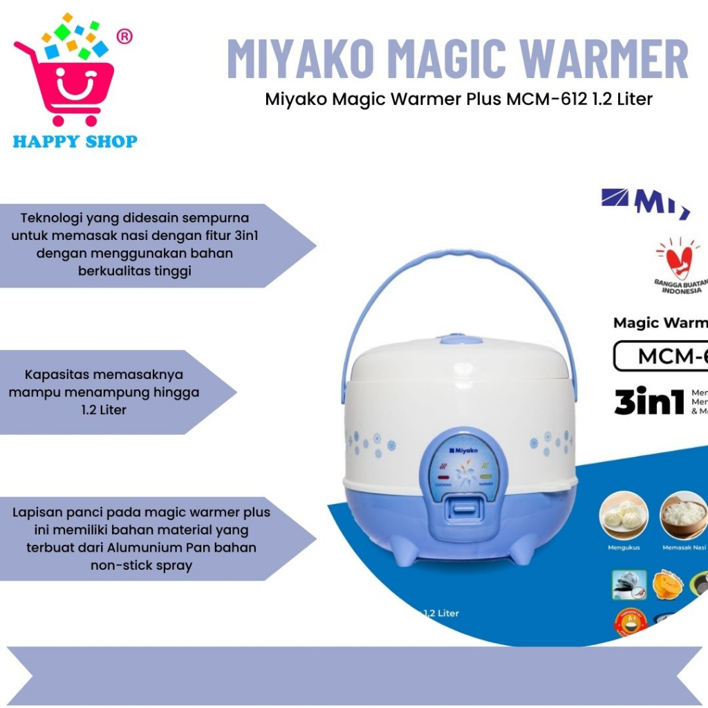 Jual Miyako Magic Warmer Plus MCM-612 1.2 L | Shopee Indonesia