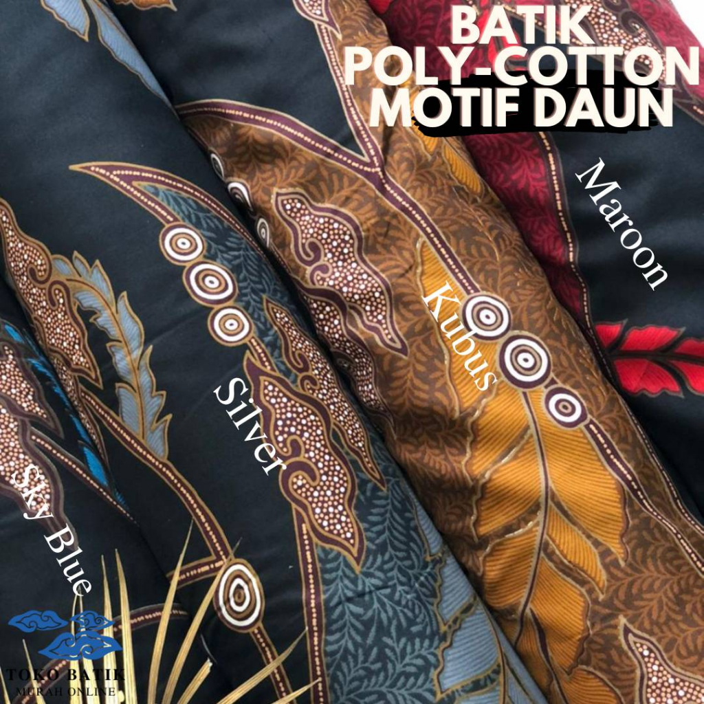 Jual Kain Batik Poly-Cotton BSY Premium Foil SUPER LEMBUT Kode MOTIF ...