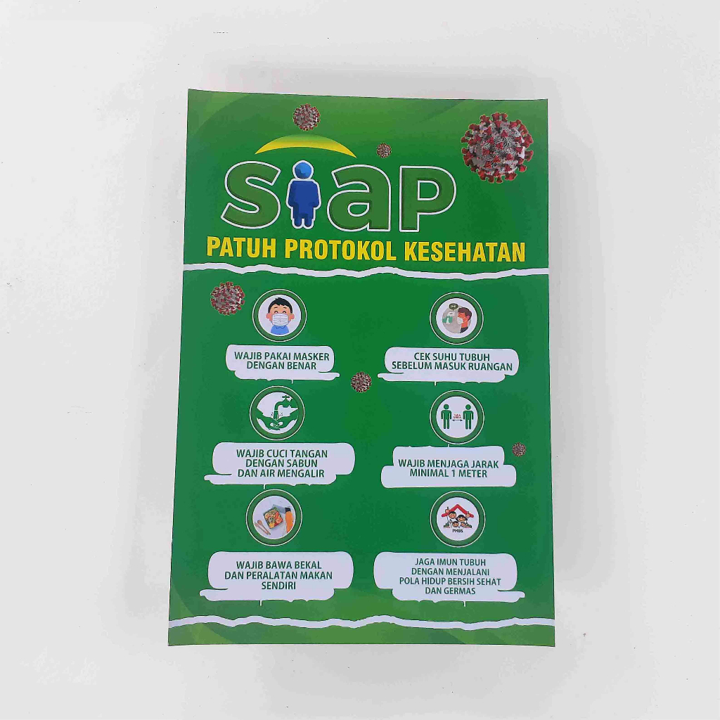 Jual Poster Sekolah | Poster Siap Patuh Protokol Kesehatan | Poster ...