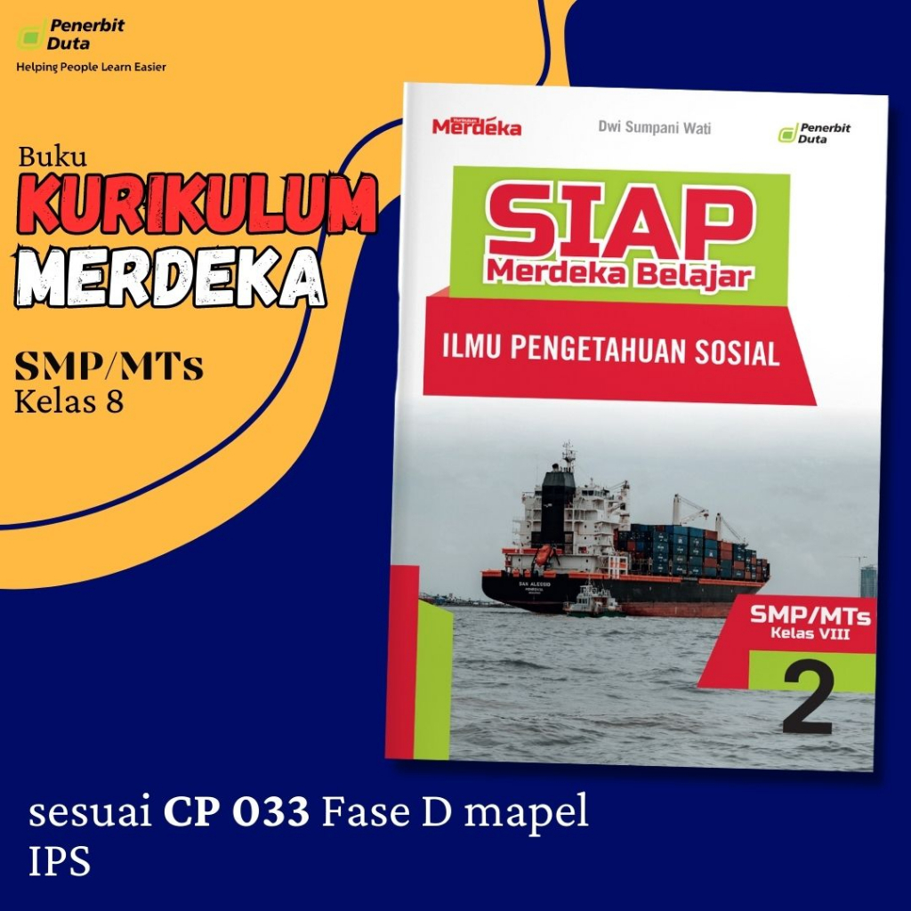 Jual Siap Merdeka Belajar IPS SMP/MTs Kelas 8 Kurikulum Merdeka ...