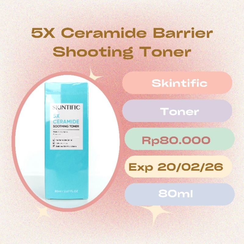 Jual Skintific 5X Ceramide Shooting Toner 80 ml | Shopee Indonesia