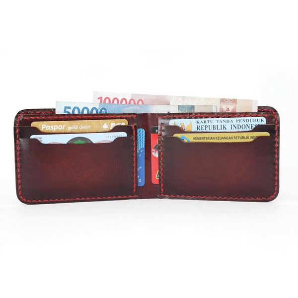 Jual Dompet Pria Handmade Kulit Sapi Asli Premium Brushoff DMI | Shopee ...