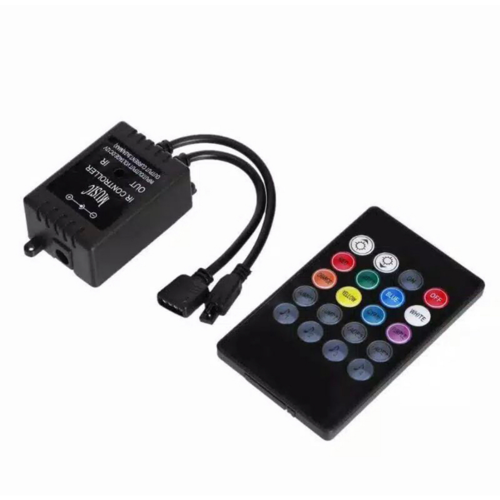 Jual Modul Led Controler Strip Rgb Sensor Music Rrmote | Shopee Indonesia
