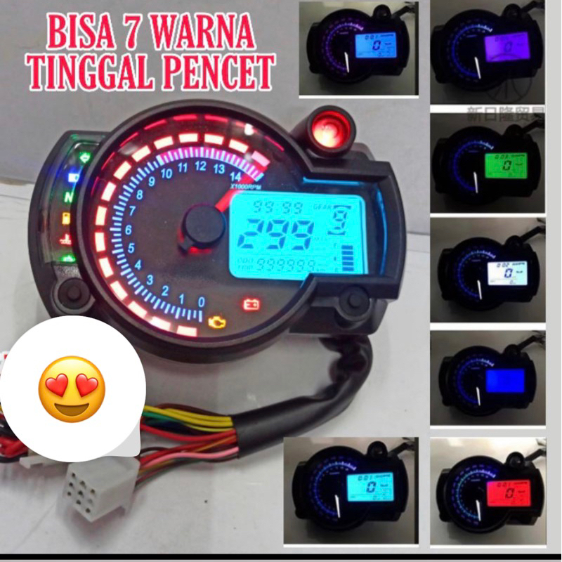 Jual PROMO SPEDOMETER DIGITAL MODEL RX2N KOSO SPIDO TAKOMETER ...
