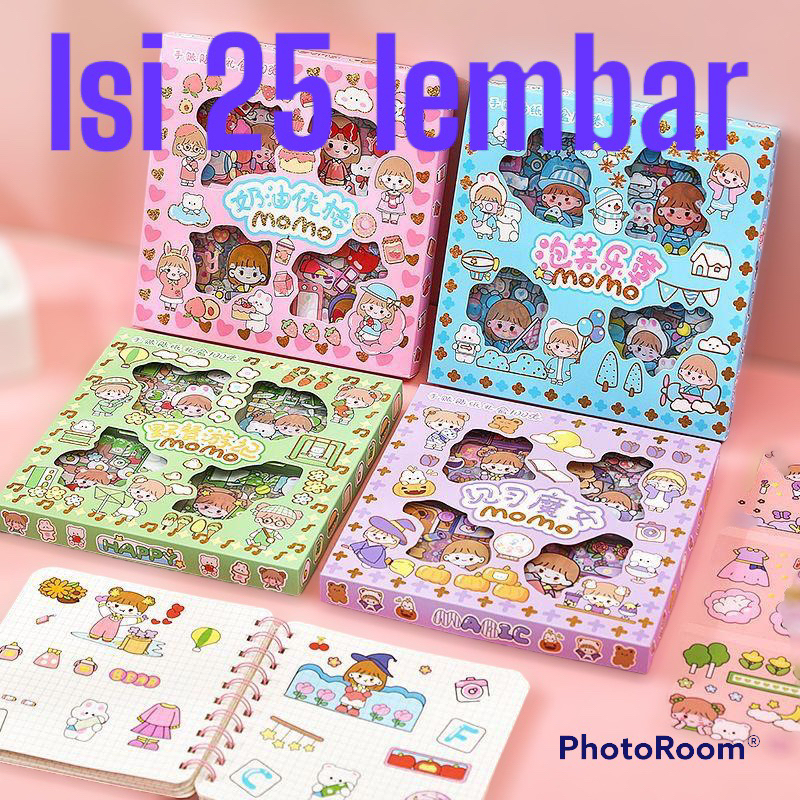 Jual 25LEMBAR Stiker 2D Momo 25 PCS Aesthetic Cute waterproof | Shopee ...