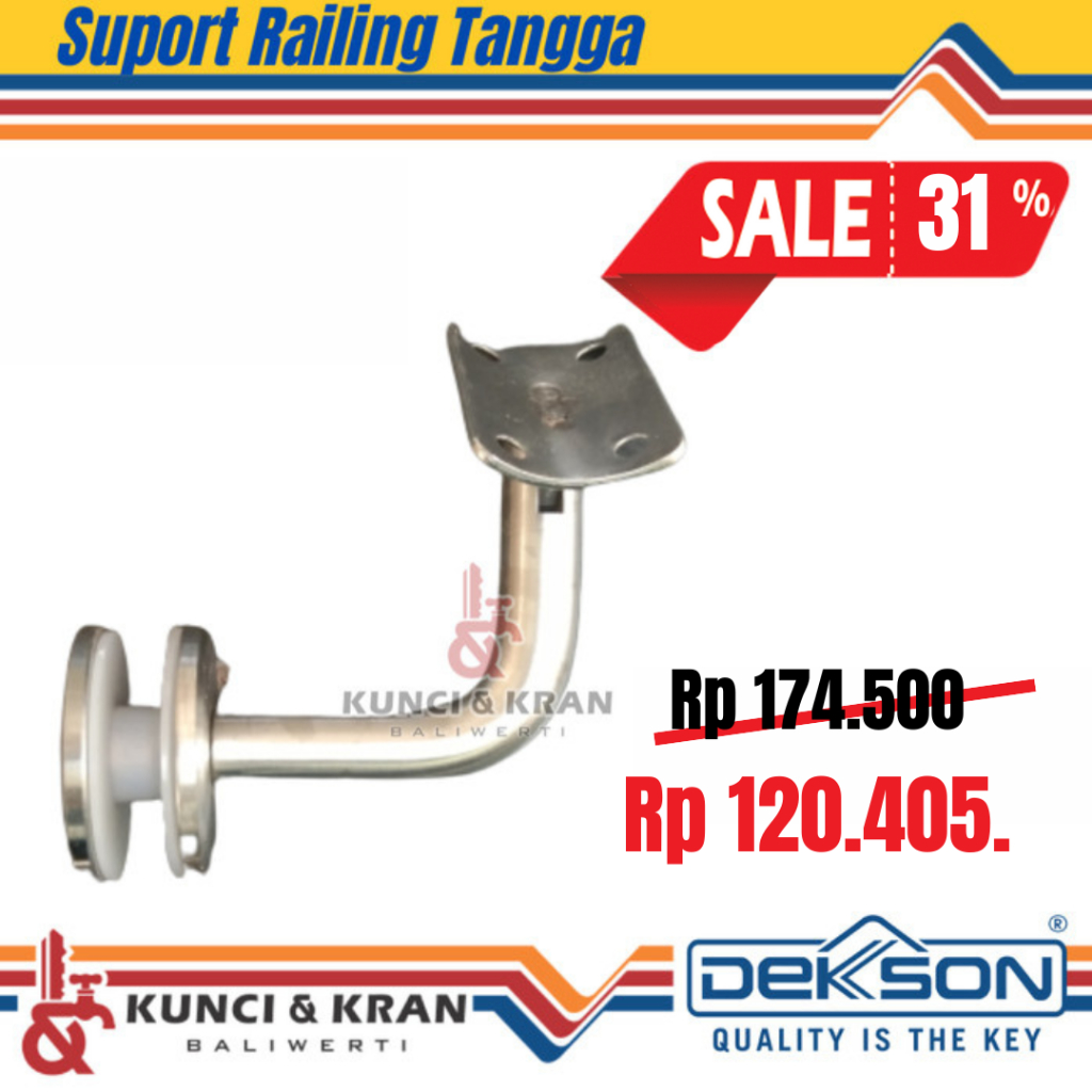 Jual Kelengkapan Railing Tangga DEKKSON GH 14 - 01 SSS banister 14mm ...