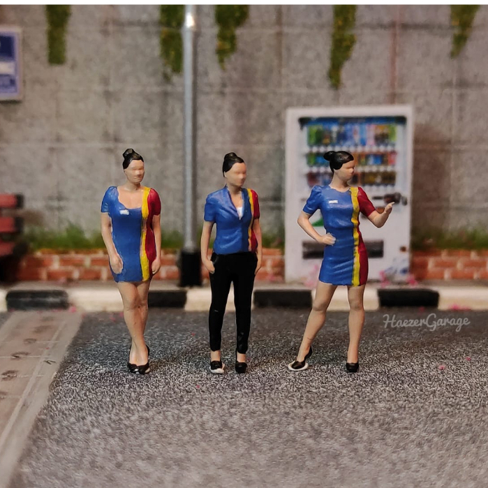 Jual Miniatur Mini Action Figure Perkotaan Set Karyawan Minimarket ...