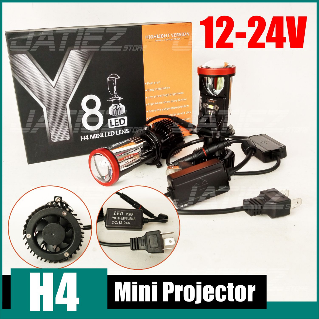 Jual H4 Mini Projector Y8 - Mini Projie H4 Super Terang | Shopee Indonesia