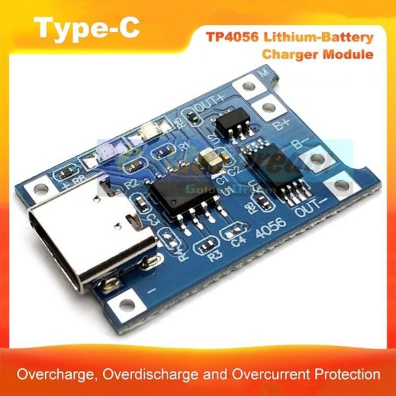 Jual Modul untuk mengecas batere Lithium Ion dari input TYPE C USB ...