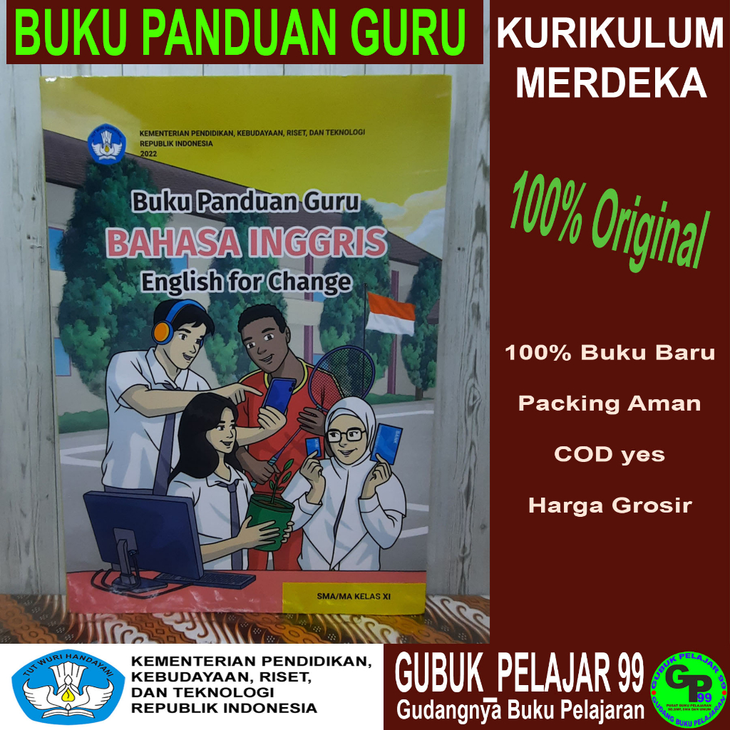 Jual Buku Panduan GURU BAHASA INGGRIS (English for Change) Untuk SMA/SMK Kelas 11 Kurikulum ...