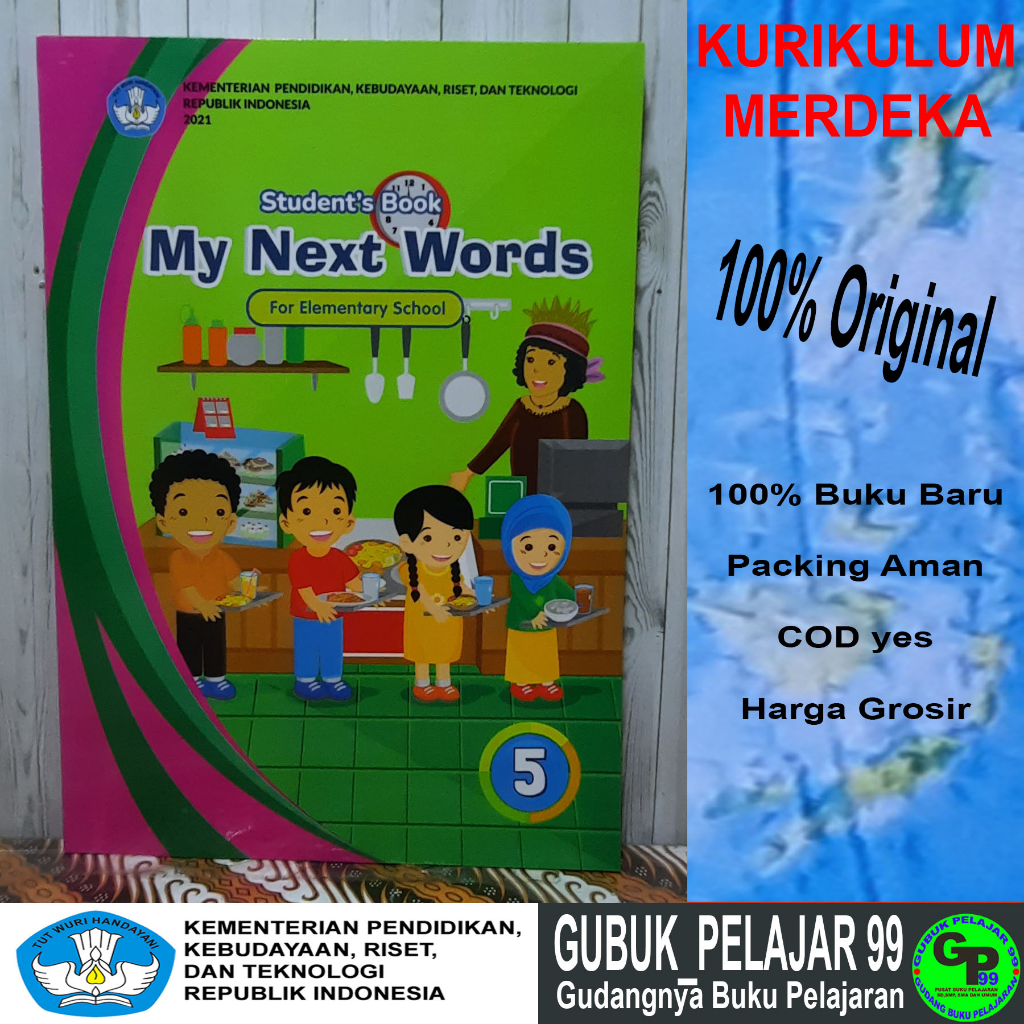 Jual Buku Paket Siswa BAHASA INGGRIS "My Next Words" Untuk SD/MI Kelas 5 Kurikulum MERDEKA ...