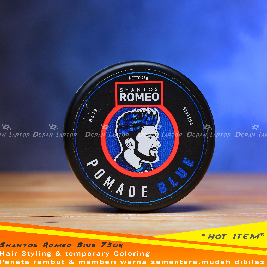 Jual Shantos Romeo Hair Coloring Gold Pomade warna temporary hitam ...