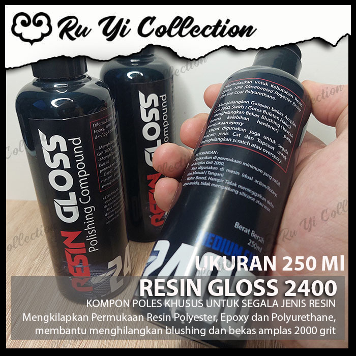 Jual RESIN GLOSS POLISHING COMPOUND KOMPON 250 ML / OBAT POLES OBAT ...
