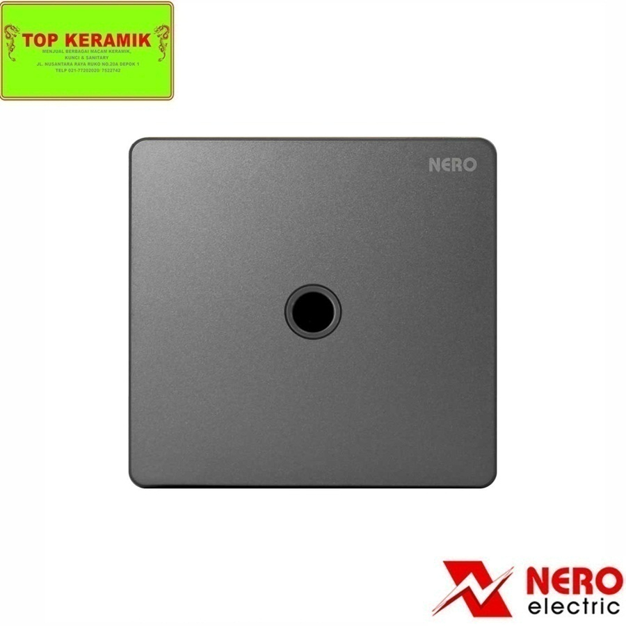 Jual NERO CASA X2TV-GR Grey NERO 1 Gang Saklar TV Outlet | Shopee Indonesia