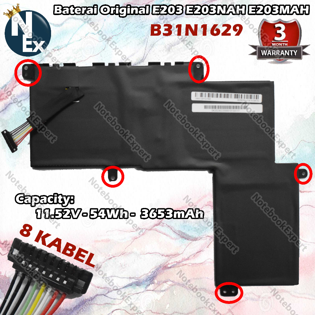 Jual Baterai E203 E203NAH E203MAH B31N1629 ORIGINAL | Shopee Indonesia