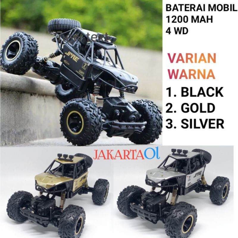 Jual Mainan Mobil Remote Control Besar OffRoad 4 WD Body Metal Mobil ...