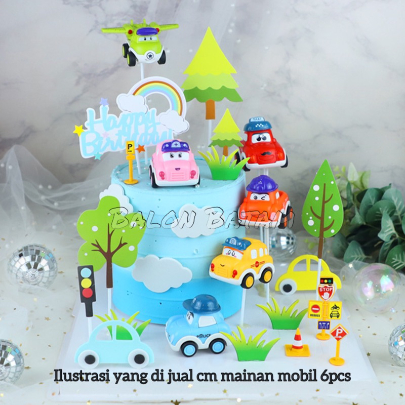 Jual Pajangan Cake Mobil 1set 6pcs | Shopee Indonesia
