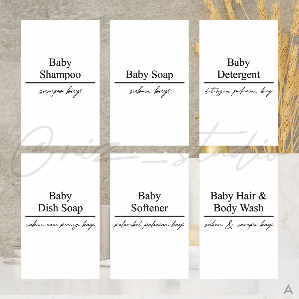 Jual Stiker Label Alat Kebersihan | Sticker Label Botol Sabun & Sampo ...