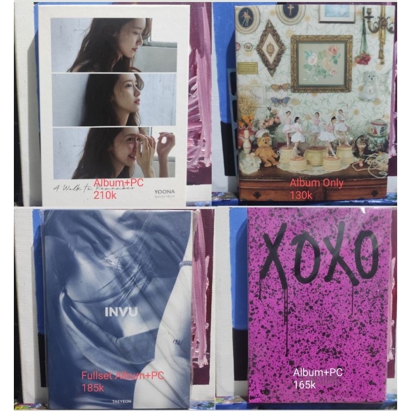 Jual Album kpop Yoona A Walk To Remember Taeyeon INVU Somi XOXO Red ...
