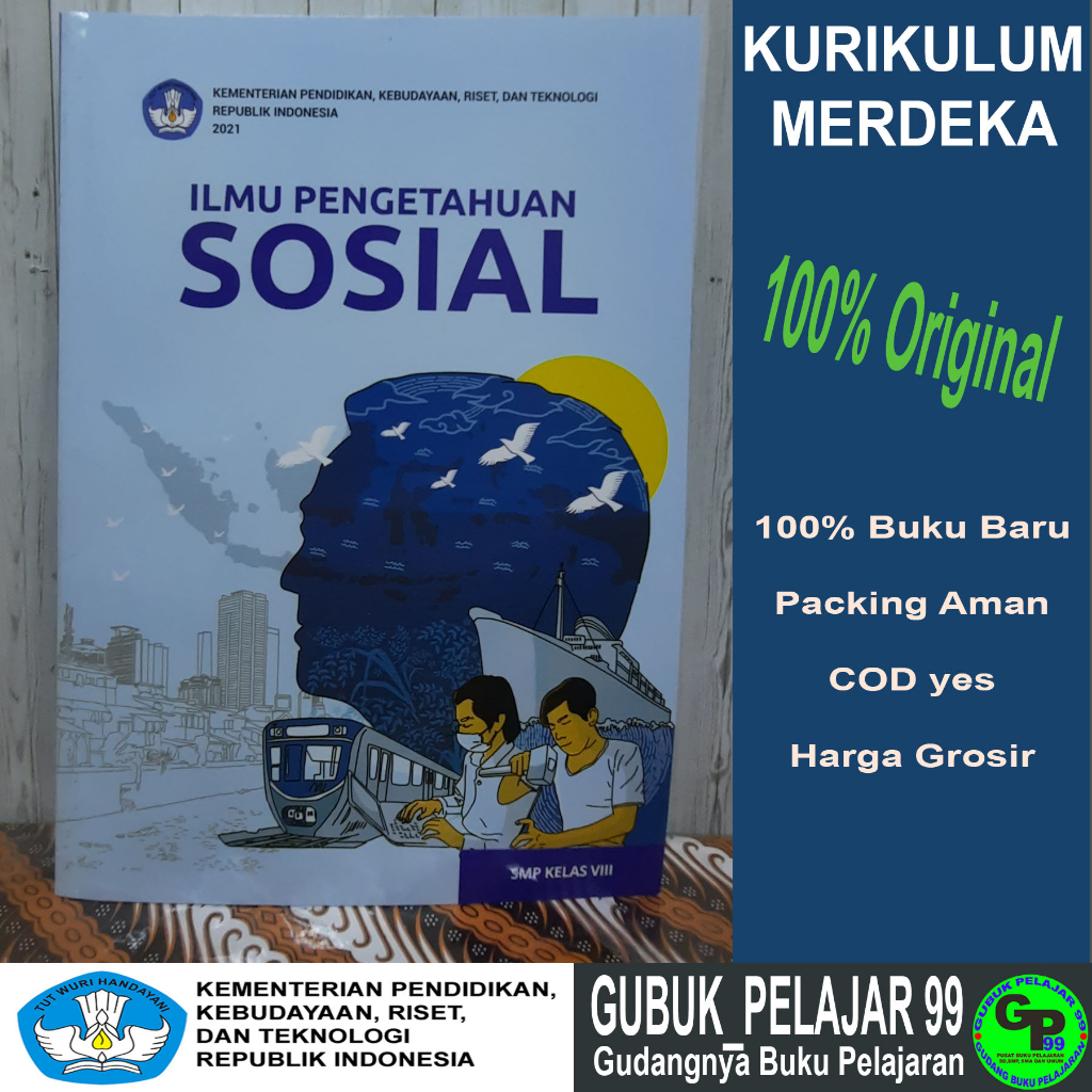 Jual Buku Paket Siswa ILMU PENGETAHUAN SOSIAL (IPS) Untuk SMP/MTs Kelas 8 Kurikulum MERDEKA ...