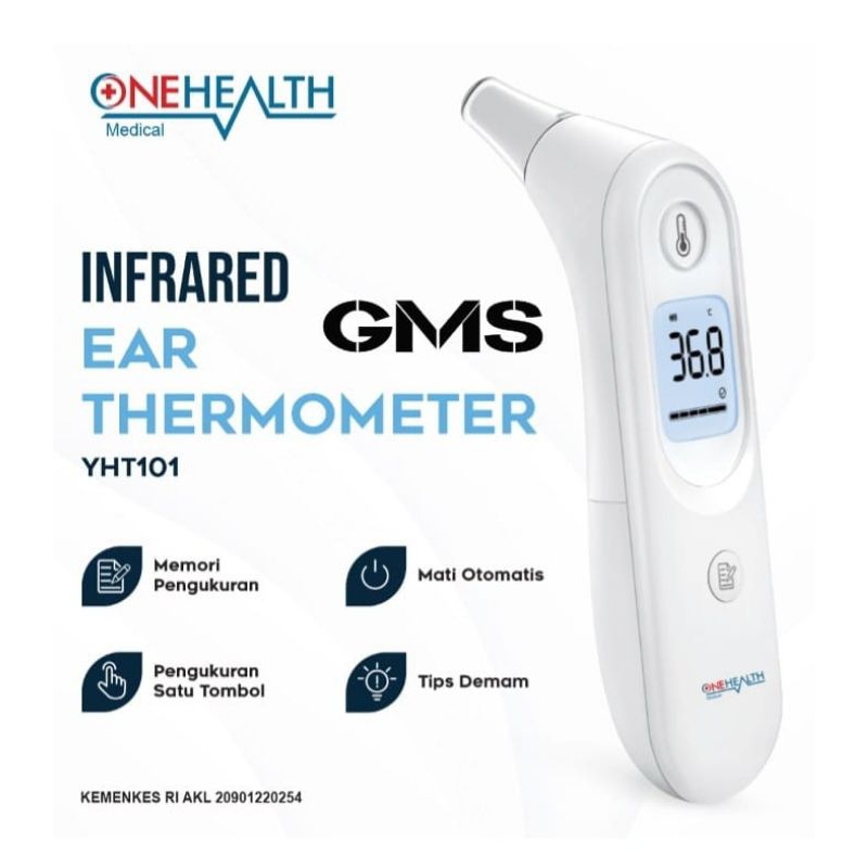 Jual Thermometer Infrared Ear Onehealth / Termometer Digital Telinga ...