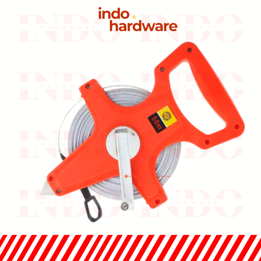 Jual Meteran Gulung Tancap Pengukur Tanah Bangunan Rol 50 Meter Roll ...