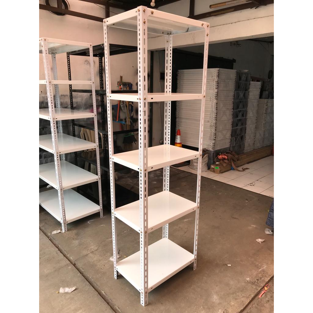 Jual Rak Besi Siku ukuran 40x80 | Rak Gudang | Rak Barang | Rak besi ...
