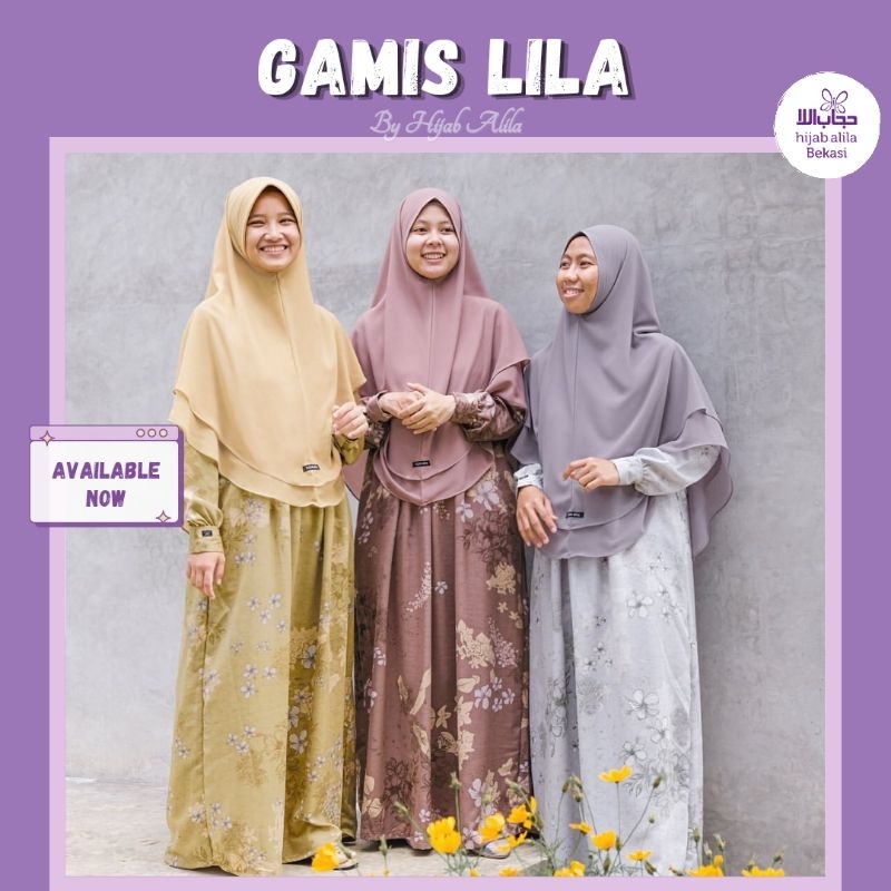 Jual GAMIS LILA BY HIJAB ALILA | Shopee Indonesia