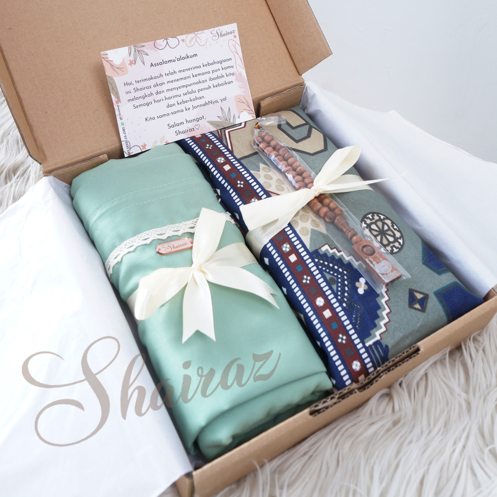 Jual Hampers Mukena Sajadah FREE GIFTCARD/ Hampers Hadiah Ramadhan ...