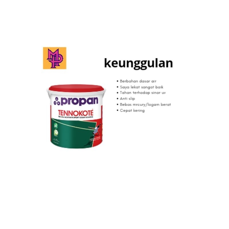 Jual CAT LAPANGAN,CAT BETON, TENNOKOTE GREEN 1KG | Shopee Indonesia