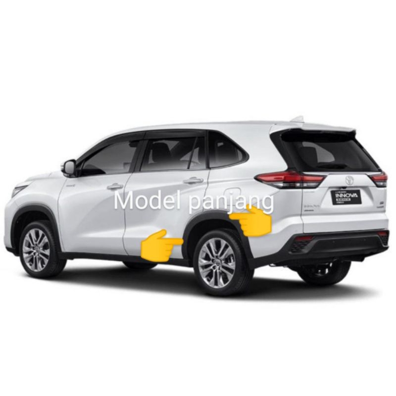Jual Bodykit Moulding Spoiler quarter belakang Innova zenix original ...
