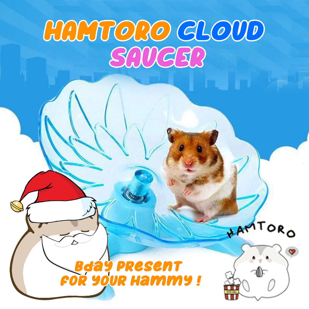 Jual Hamtoro CLOUD SAUCER Mainan Hamster Kincir Luas Diameter 17cm ...