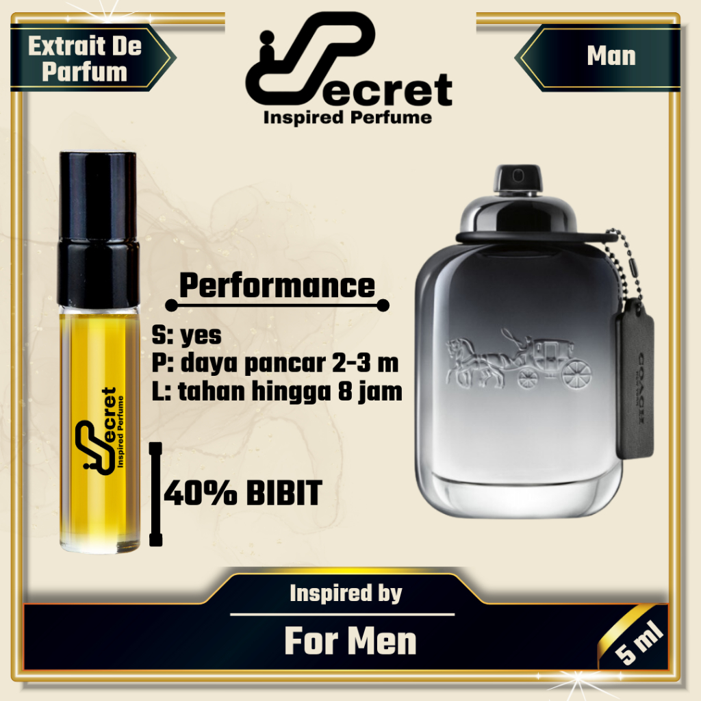 Jual Secret Inspired Perfume by FOR MEN | Extrait De Parfum | Shopee ...