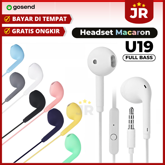 Jual Headset / Handsfree / Earphone Macaron U19 | Hedset / Hedshet ...