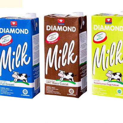 Jual DIAMOND UHT SUSU FRESH MILK 1 LITER | Shopee Indonesia