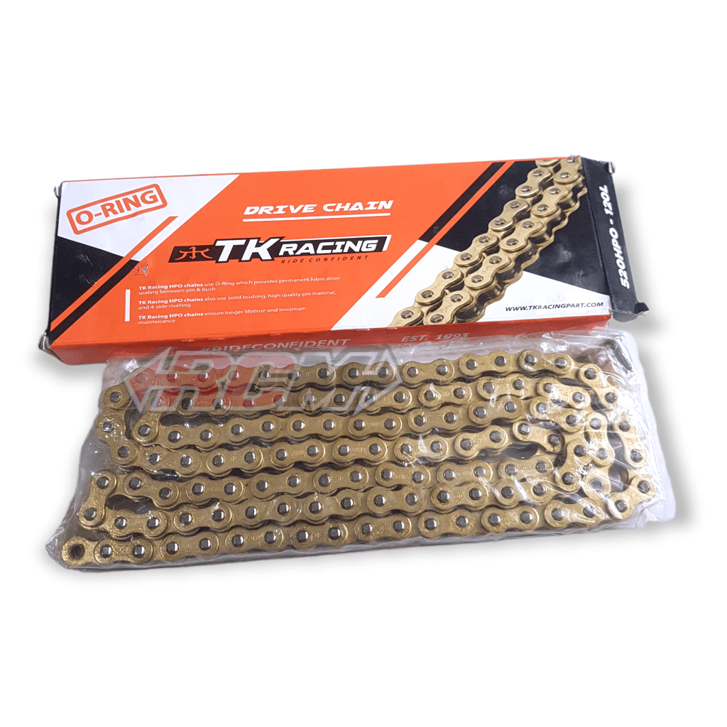 Jual RANTAI RANTE CHAIN TK RACING 520 HPO - 120L 120 L GOLD MODEL PAKAI ...